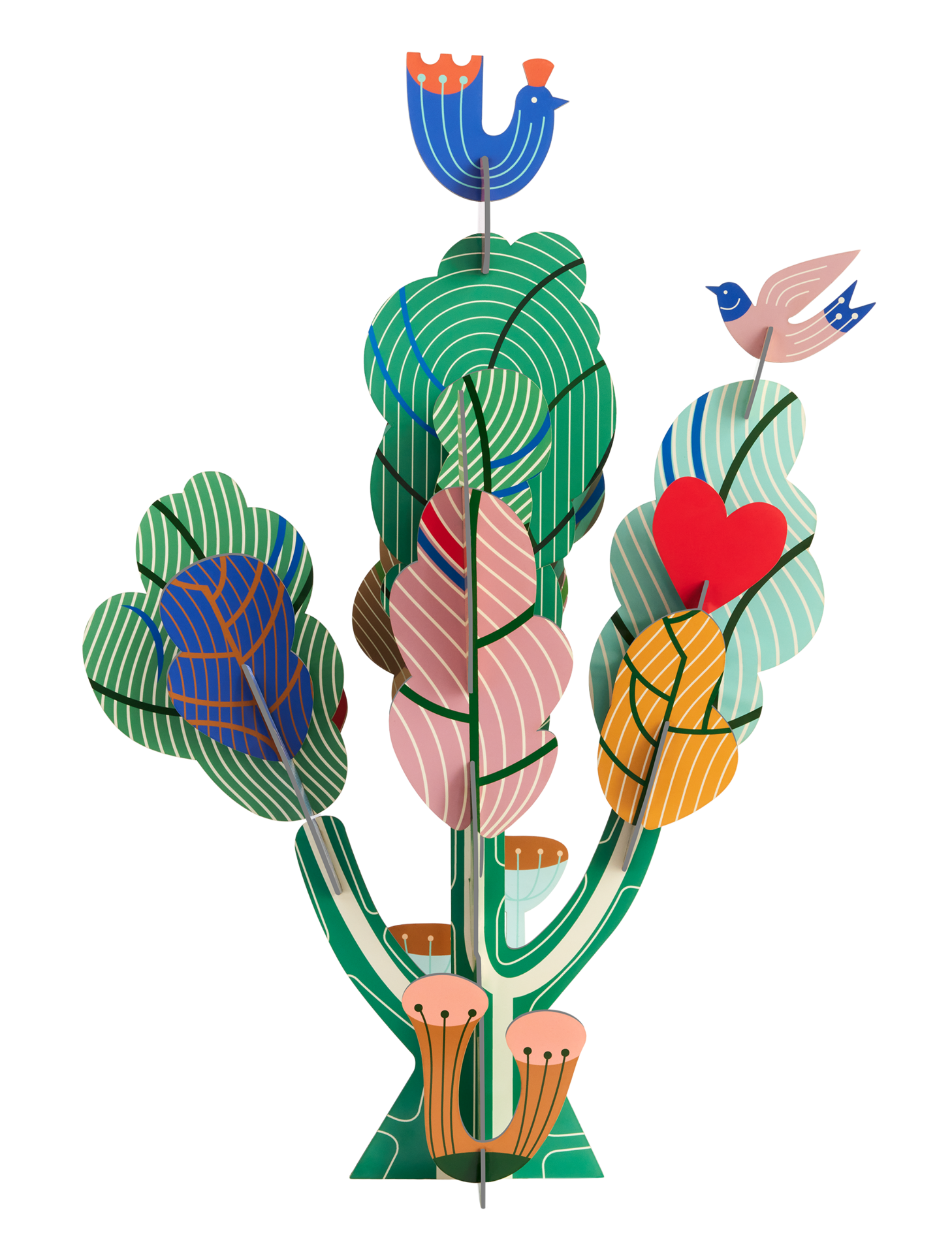 Paper Sculpture 'Colorful Tree Art' | KunstLoft