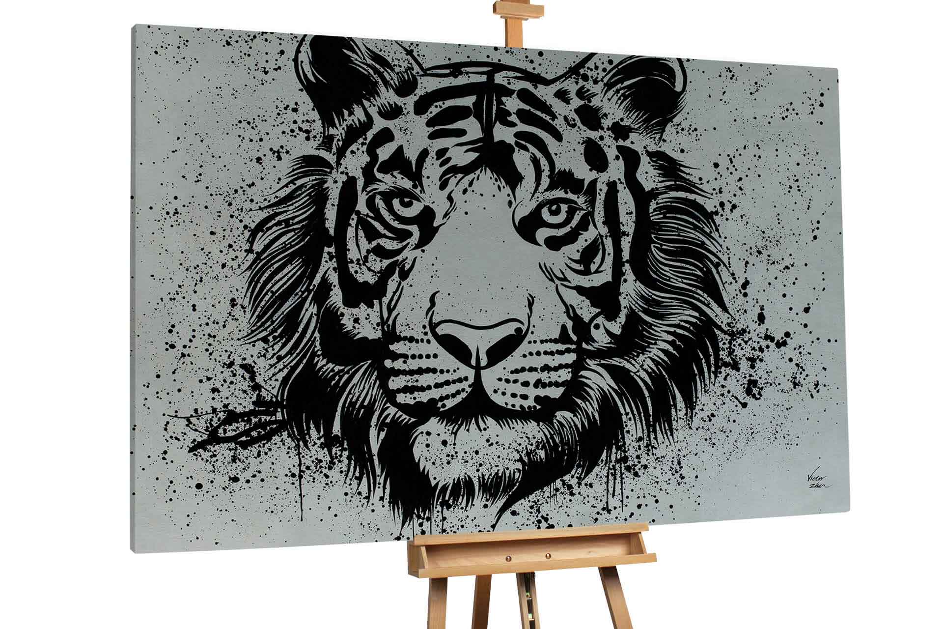 Buy oil painting 'Features of a Tiger' | KUNSTLOFT