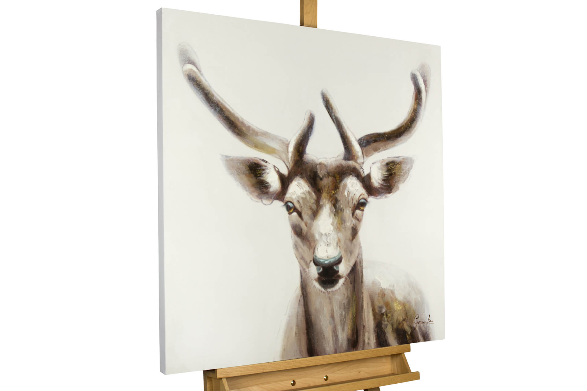 Akrylmålning 'The Forest Greeting' köpa | KunstLoft