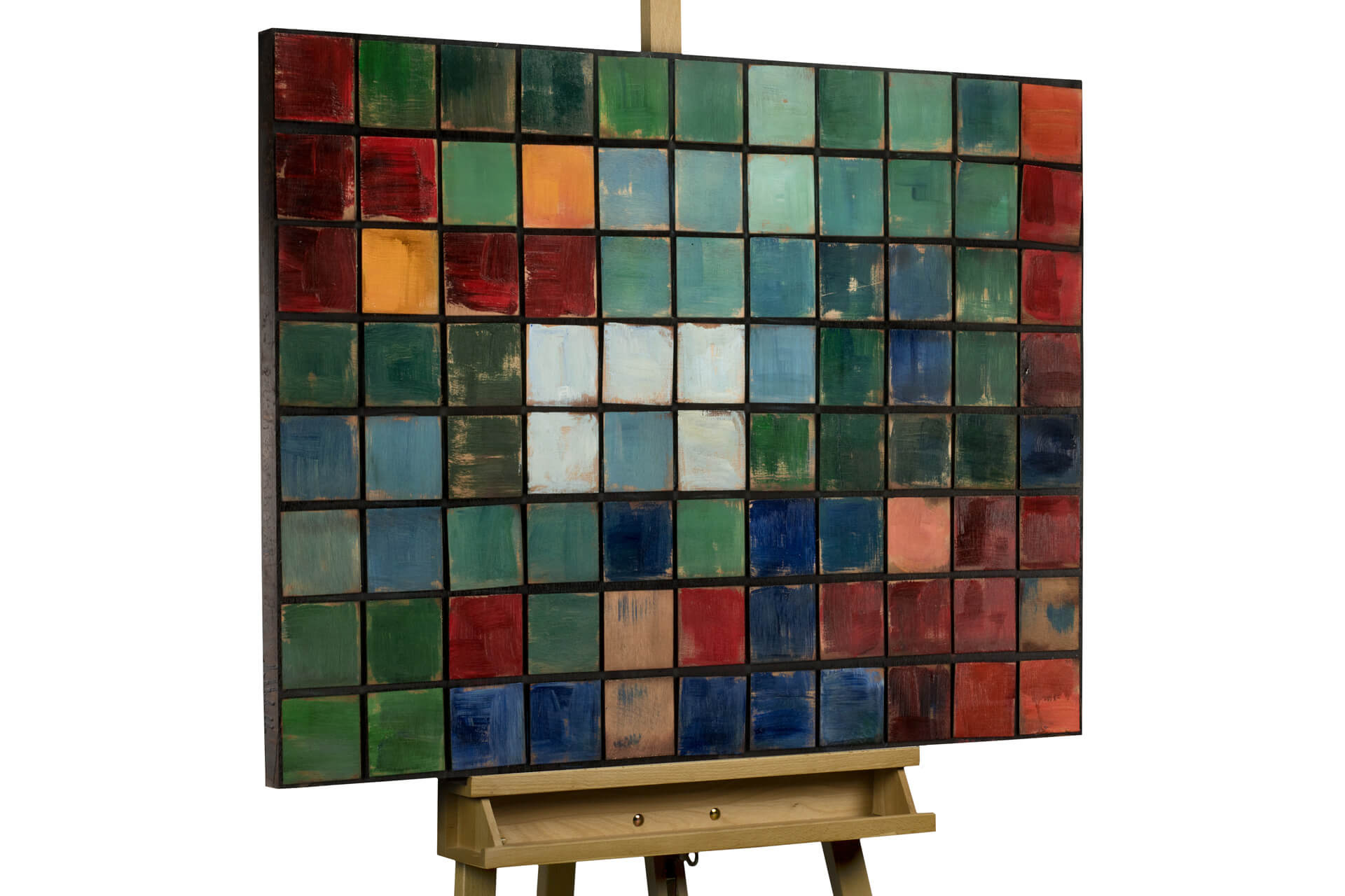 Купете дървена картина 'Colourful Splendour' | KUNSTLOFT