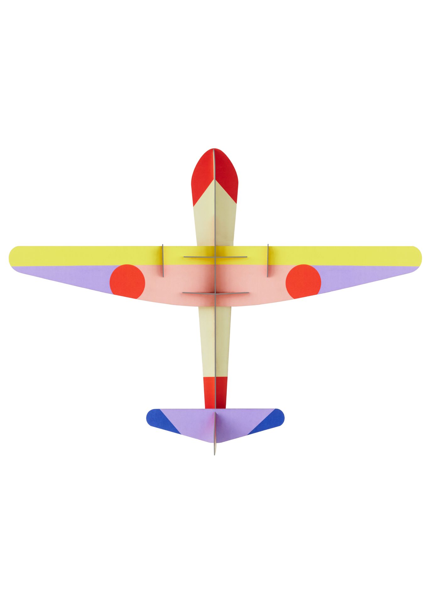 Acheter objet mural en carton 'Bright Plane Model' | KUNSTLOFT