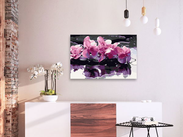 Malen nach Zahlen 'Lila Orchidee' bestellen | KunstLoft