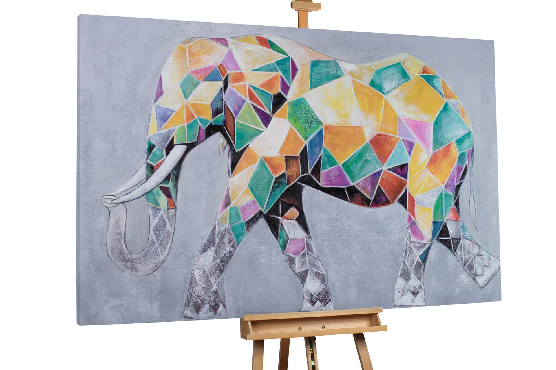 XXL oil painting elephant animal | KUNSTLOFT