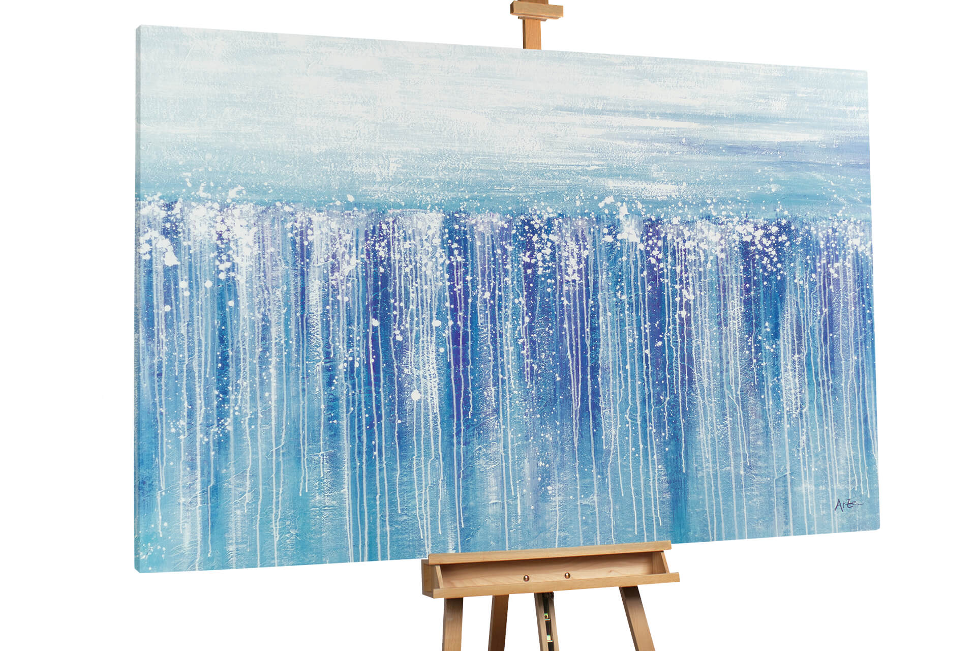 Search oil painting 'Plunging Waterfall' | KUNSTLOFT