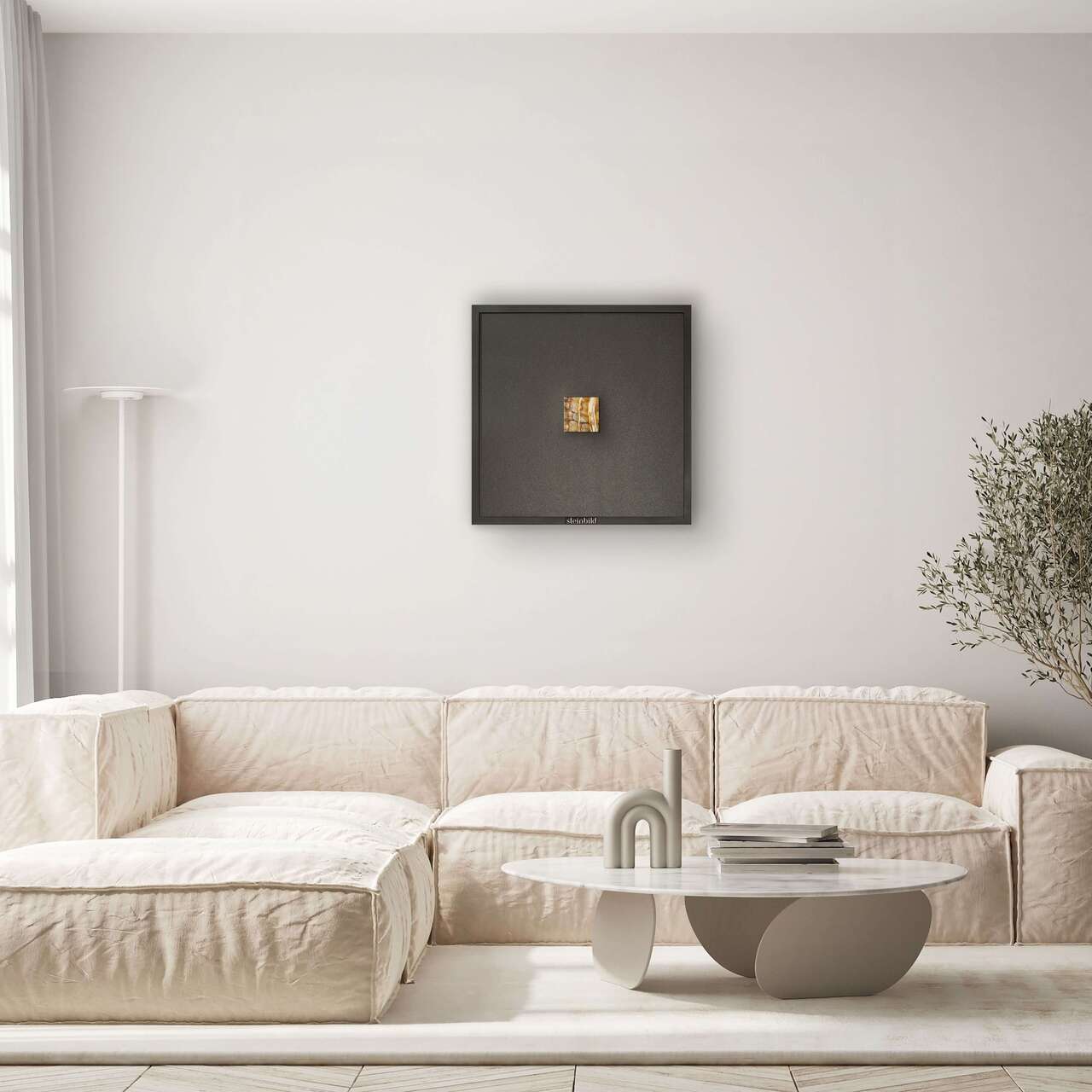 Buy Small Framed Marble Artworks 'Soul Line Terra' | KunstLoft