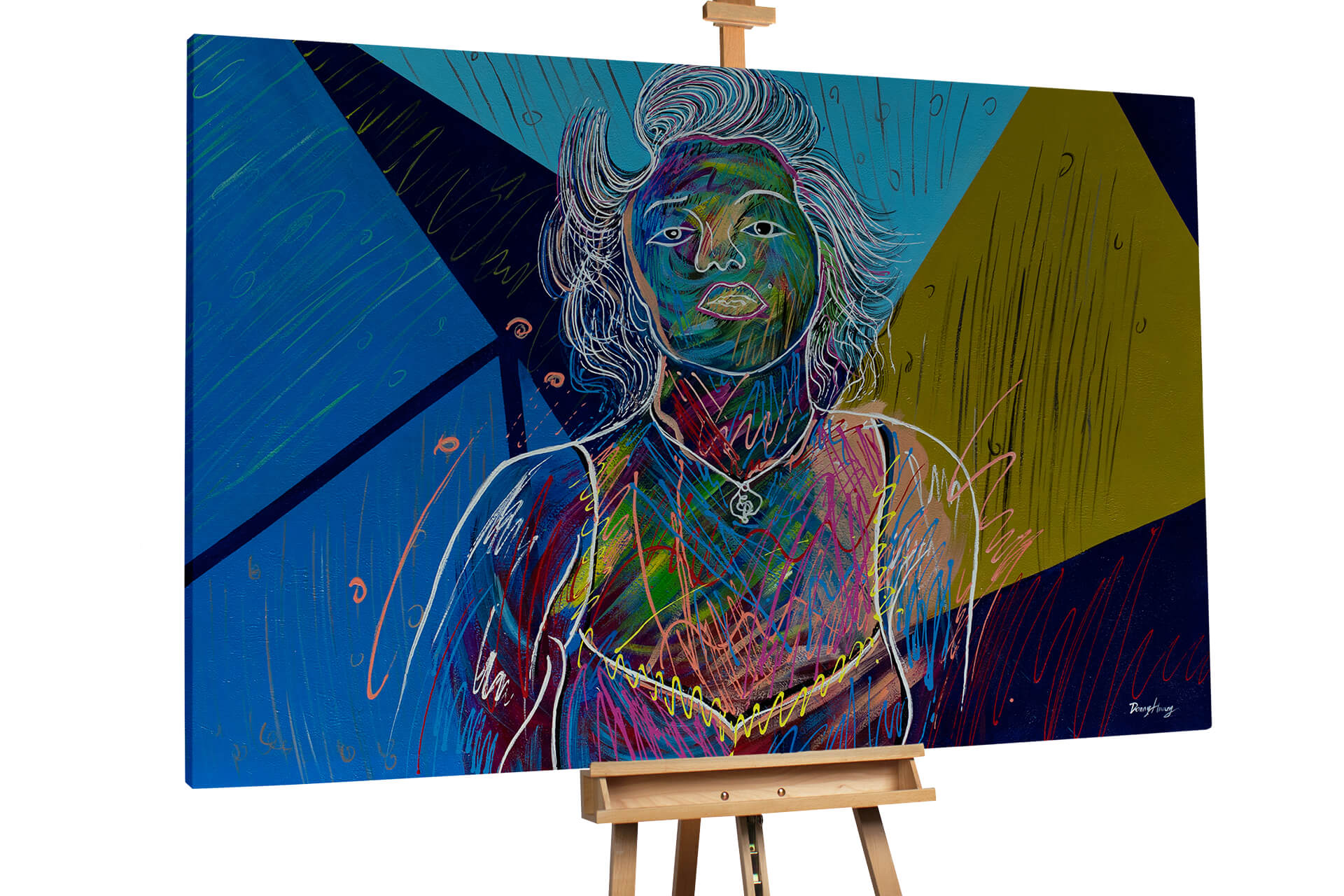 Compre quadro a óleo 'Marilyn's Calligraphy' | KunstLoft