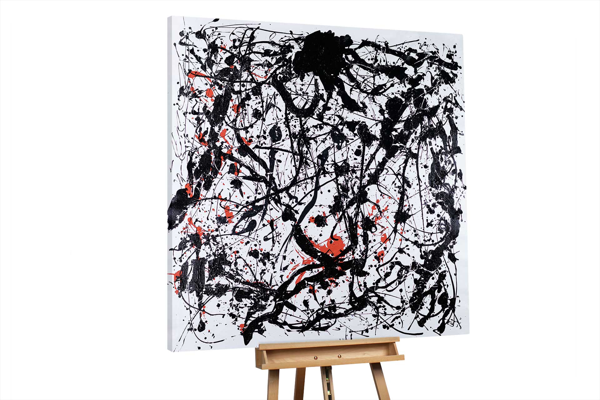 XXL oil painting abstract paint flecks | KunstLoft