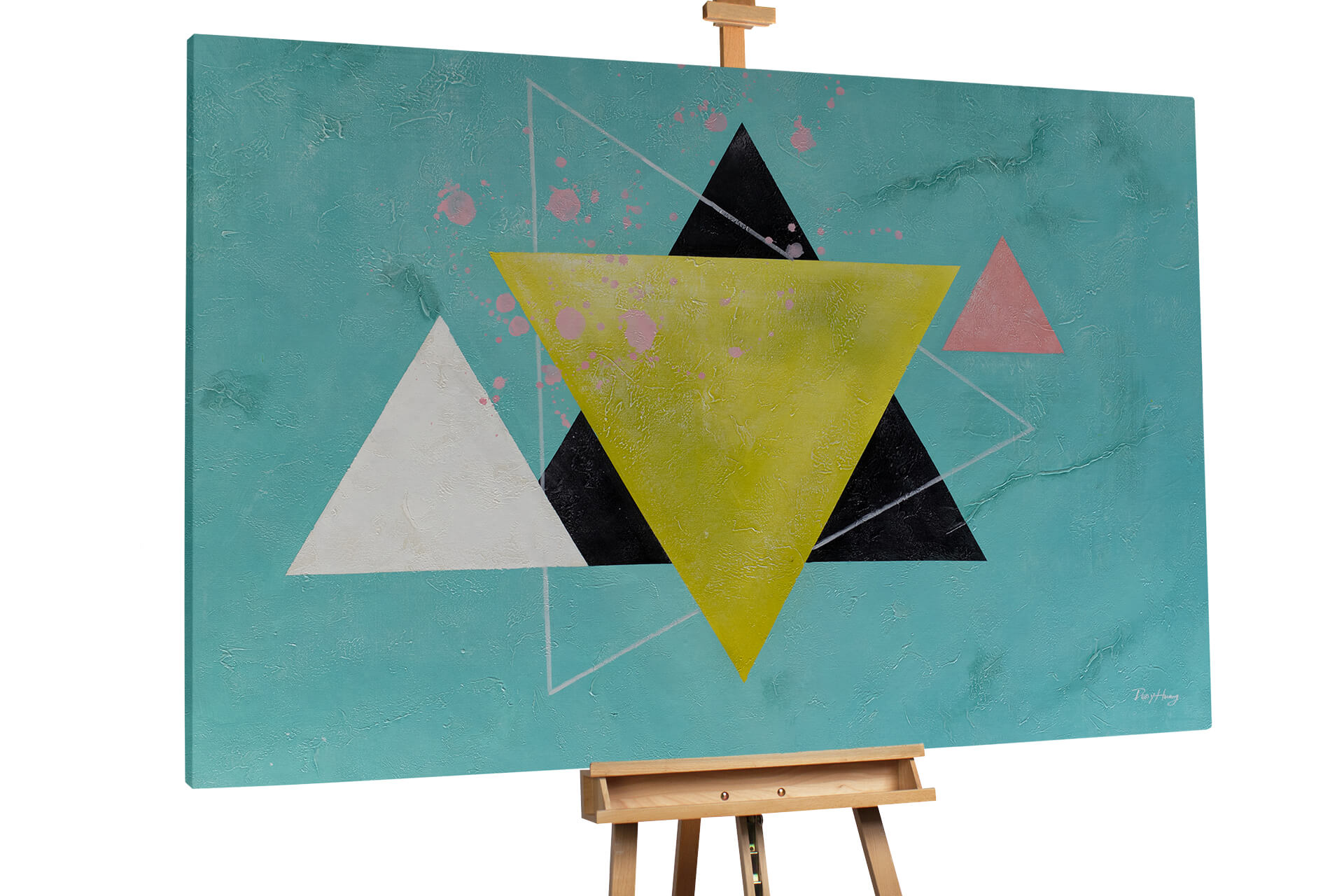 Pedir cuadro al óleo 'Triangle Mystery' | KunstLoft