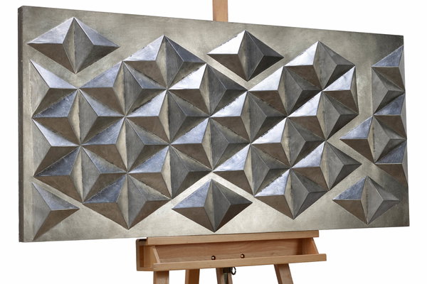 Metallbilder 3d Silber
