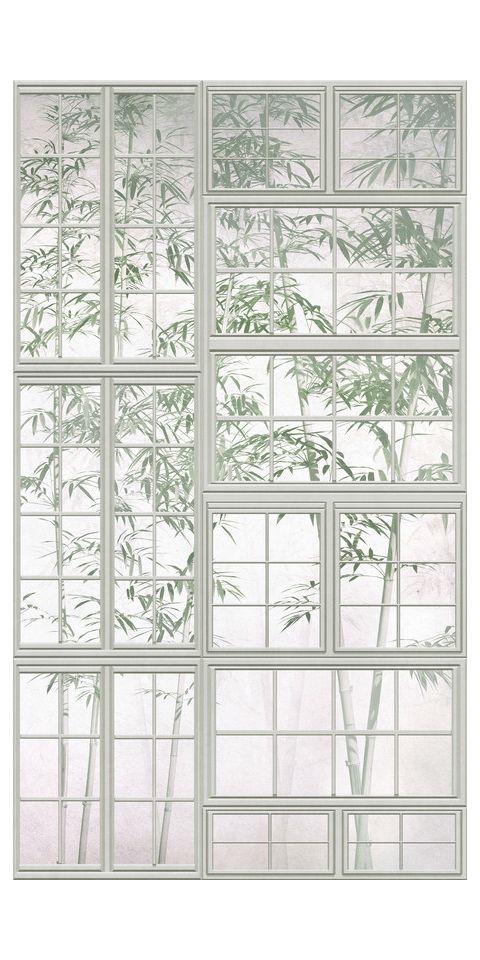 Behang 'Leafy Windows' bestellen | KunstLoft