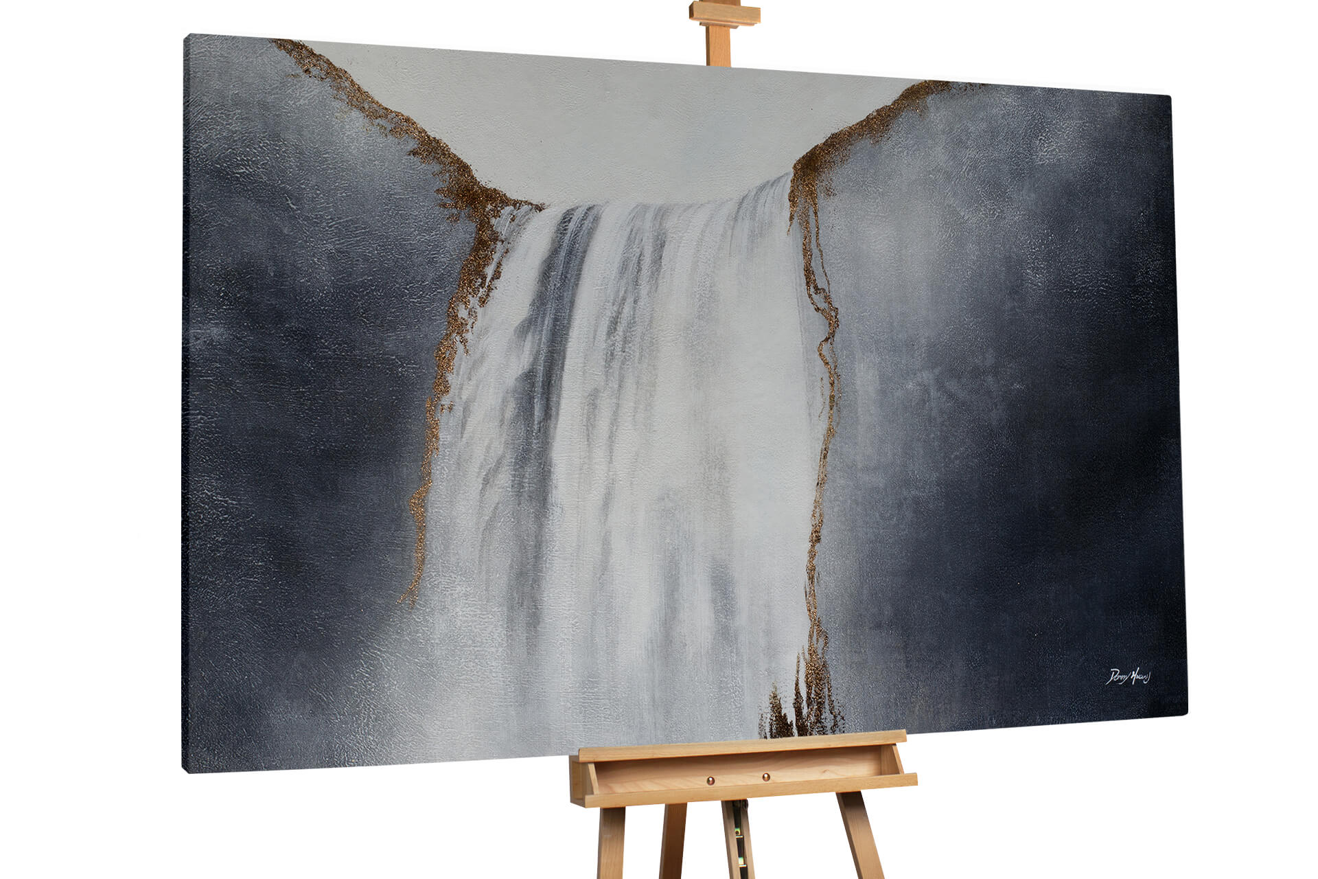 Order oil painting 'Magnificent Waterfall' | KUNSTLOFT