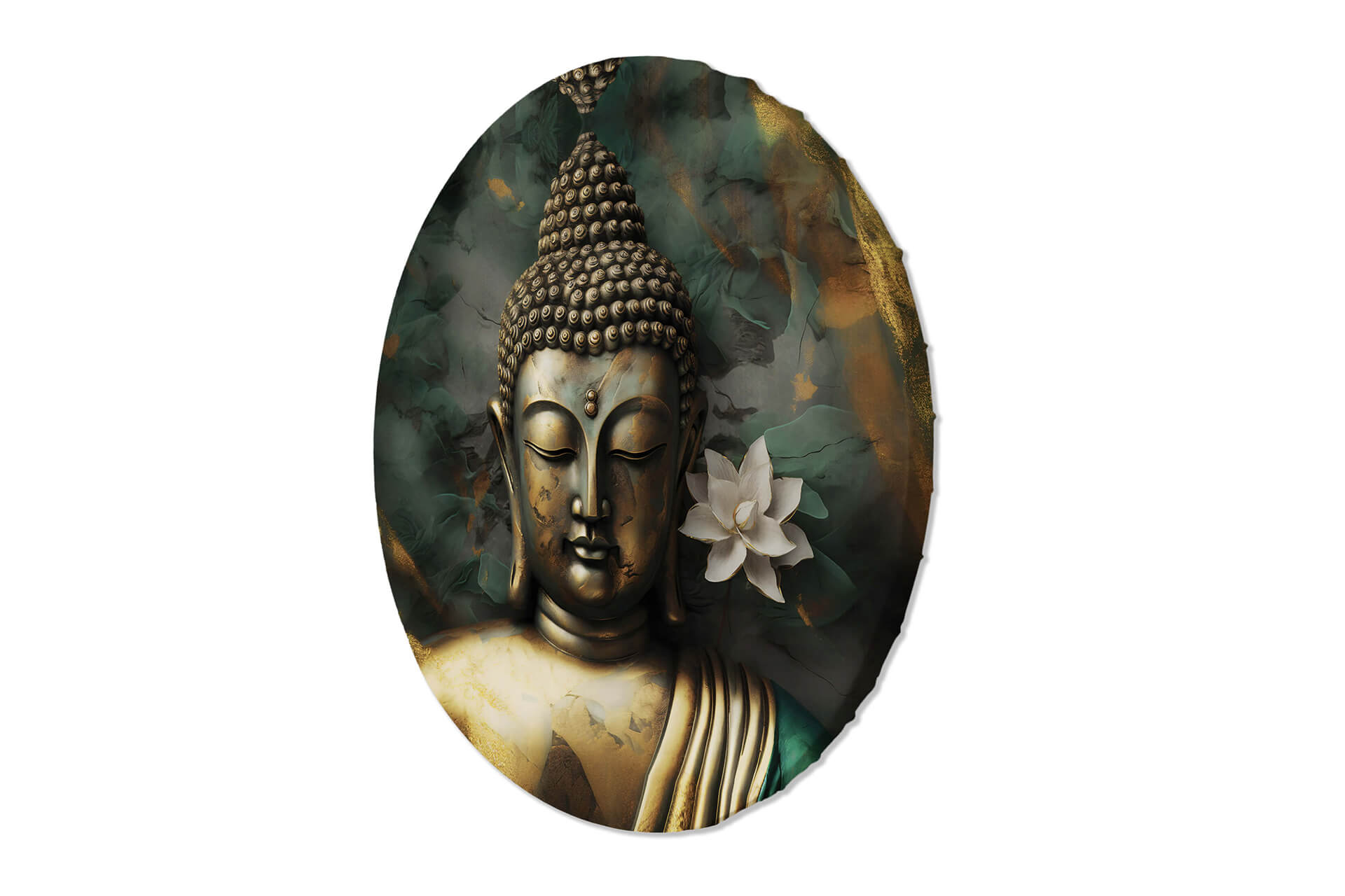 Rundes Bild 'Misty Mountains' | KUNSTLOFT