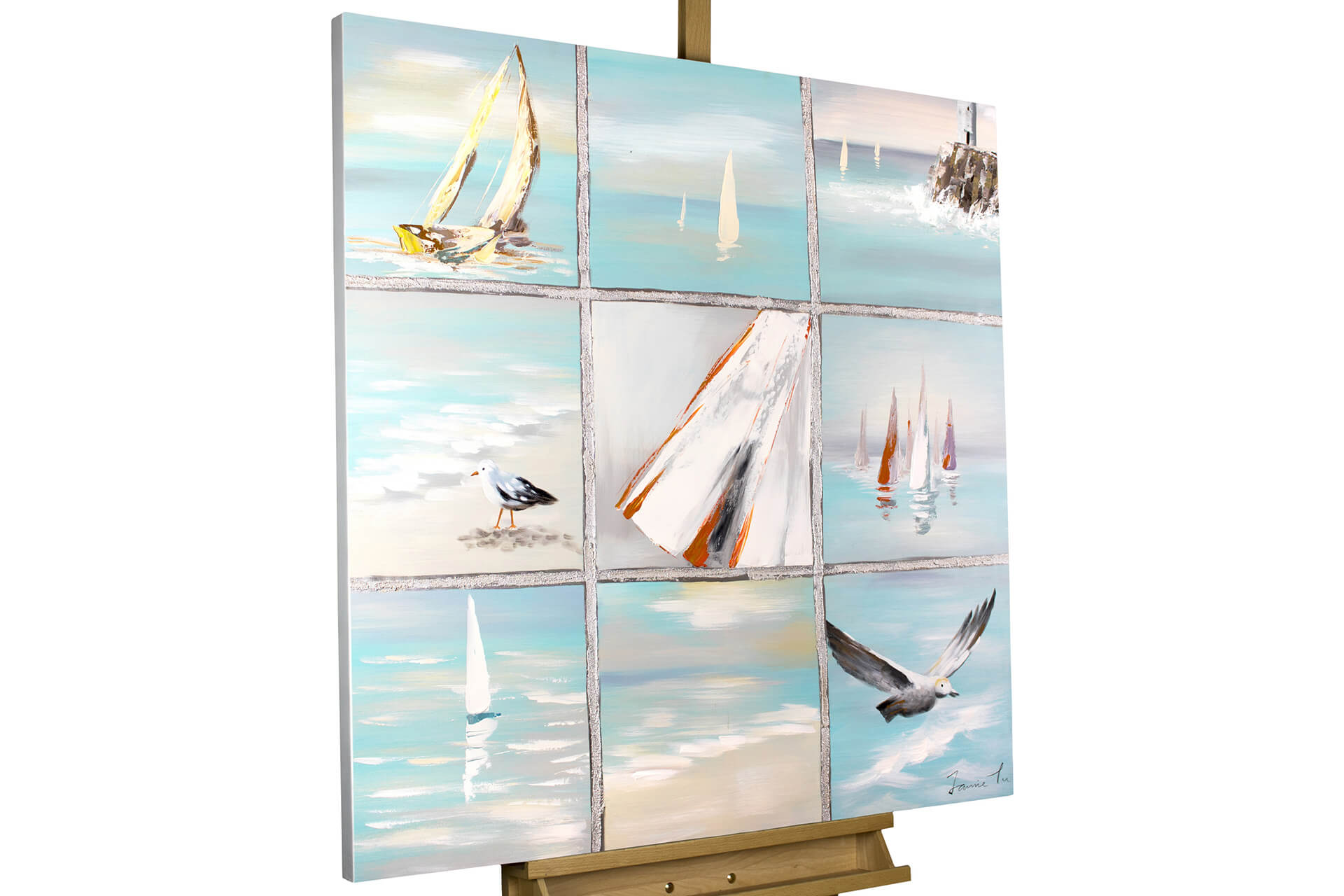 Quadro acrilico con soggetto mare e estate | KunstLoft
