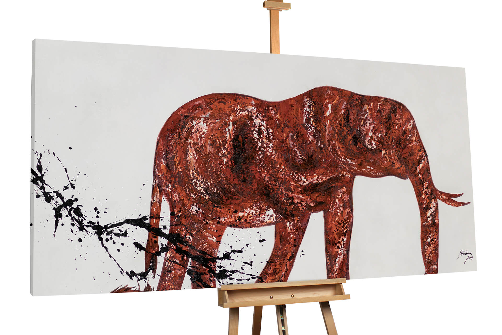 XXL oil painting elephant | KUNSTLOFT