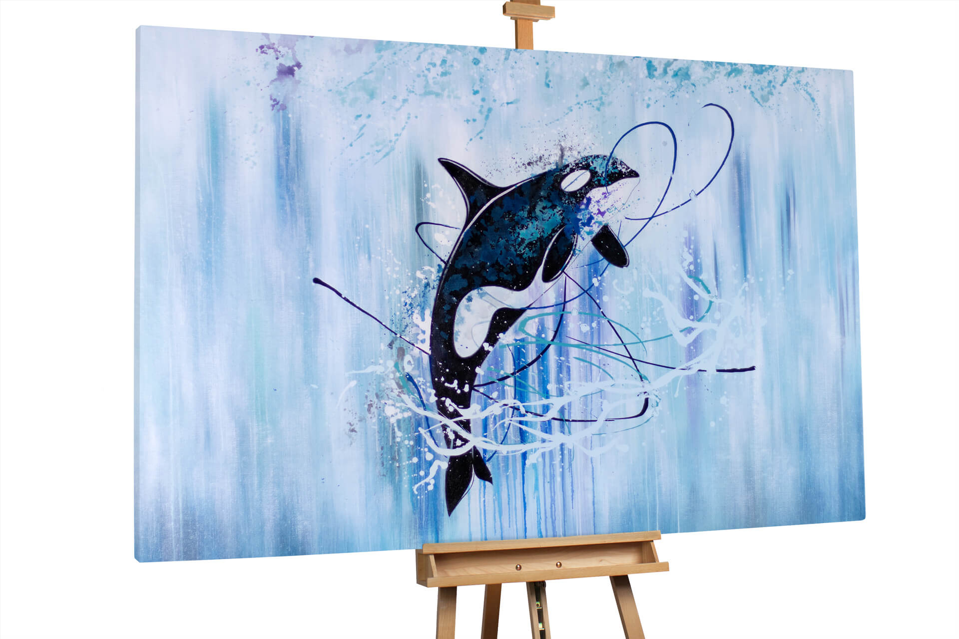 XXL oil painting orca killer whale | KUNSTLOFT