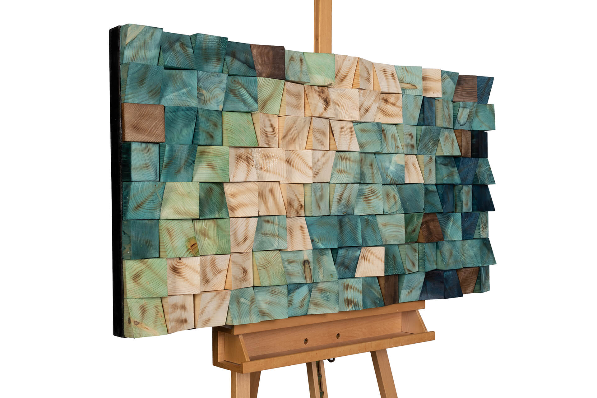 Acheter tableau en bois 'Oceanic Colours' | KUNSTLOFT