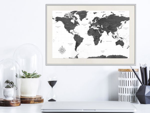 Order poster 'Monochrome Map' | KUNSTLOFT