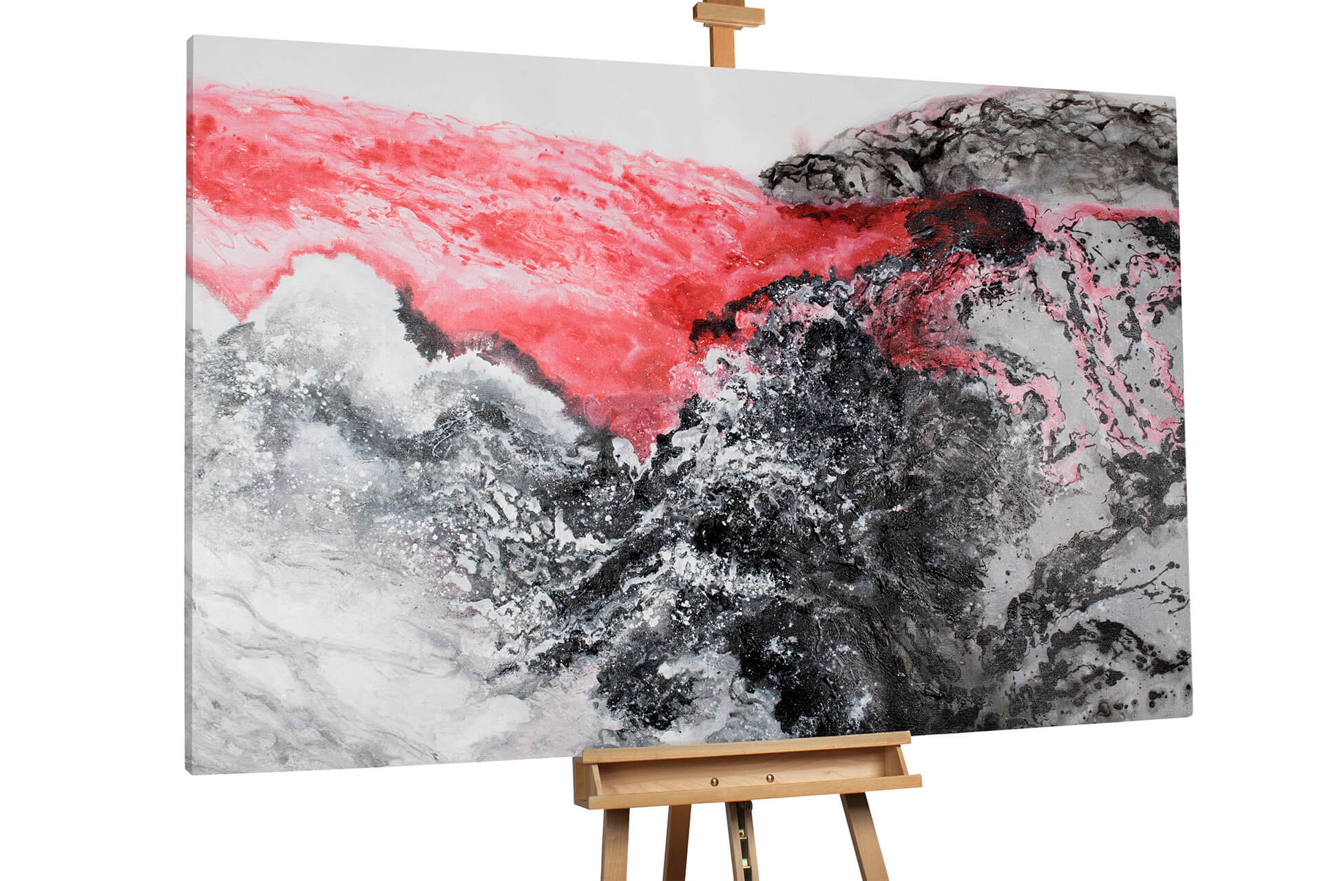 Abstrakt XXL Bild Rot Schwarz kaufen | KunstLoft