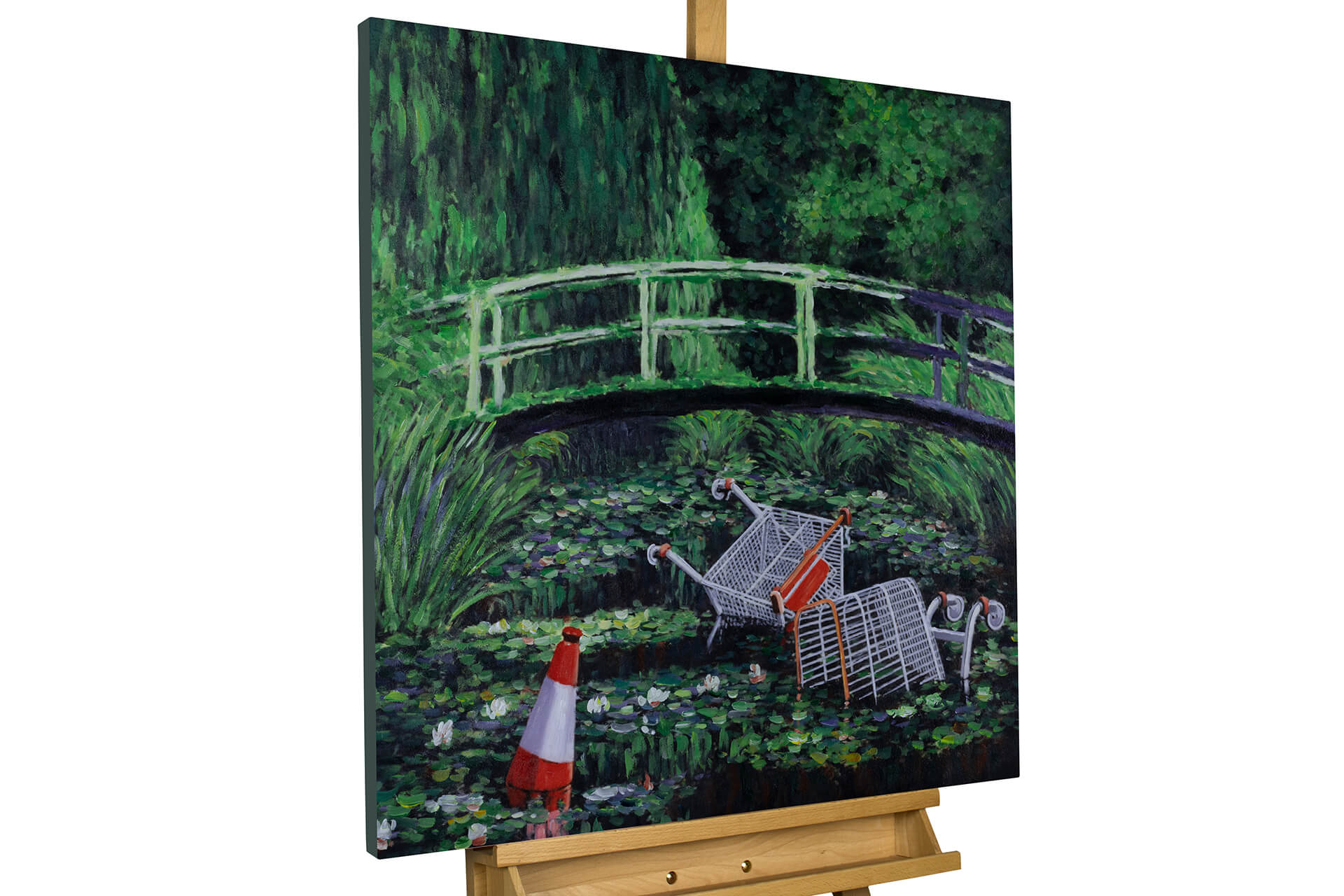 Acrylbild 'Banksy's Monet' bestellen | KunstLoft