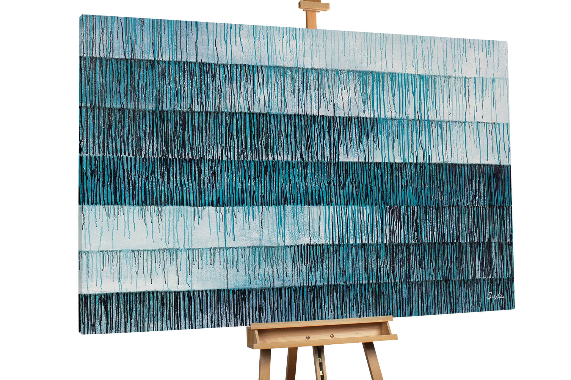 Buy oil painting 'Wild Waterfall' | KUNSTLOFT