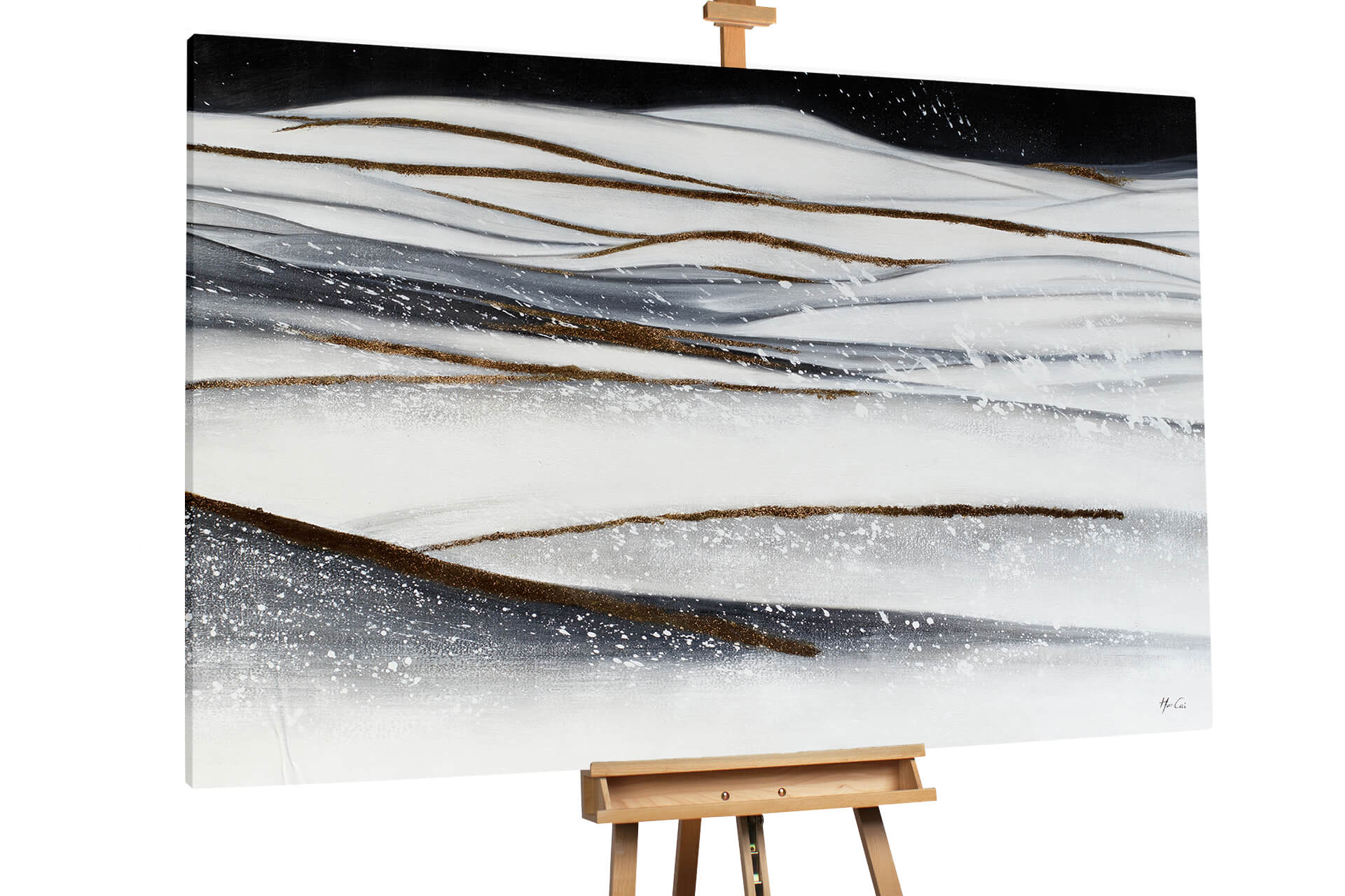 Ölgemälde 'Silver Connections' bestellen | KUNSTLOFT