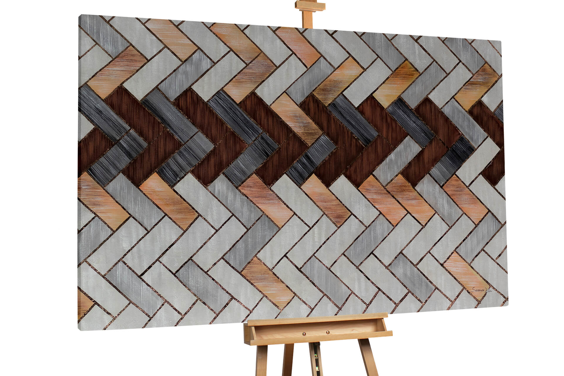 Buy oil painting 'Rectangle Composition' | KunstLoft