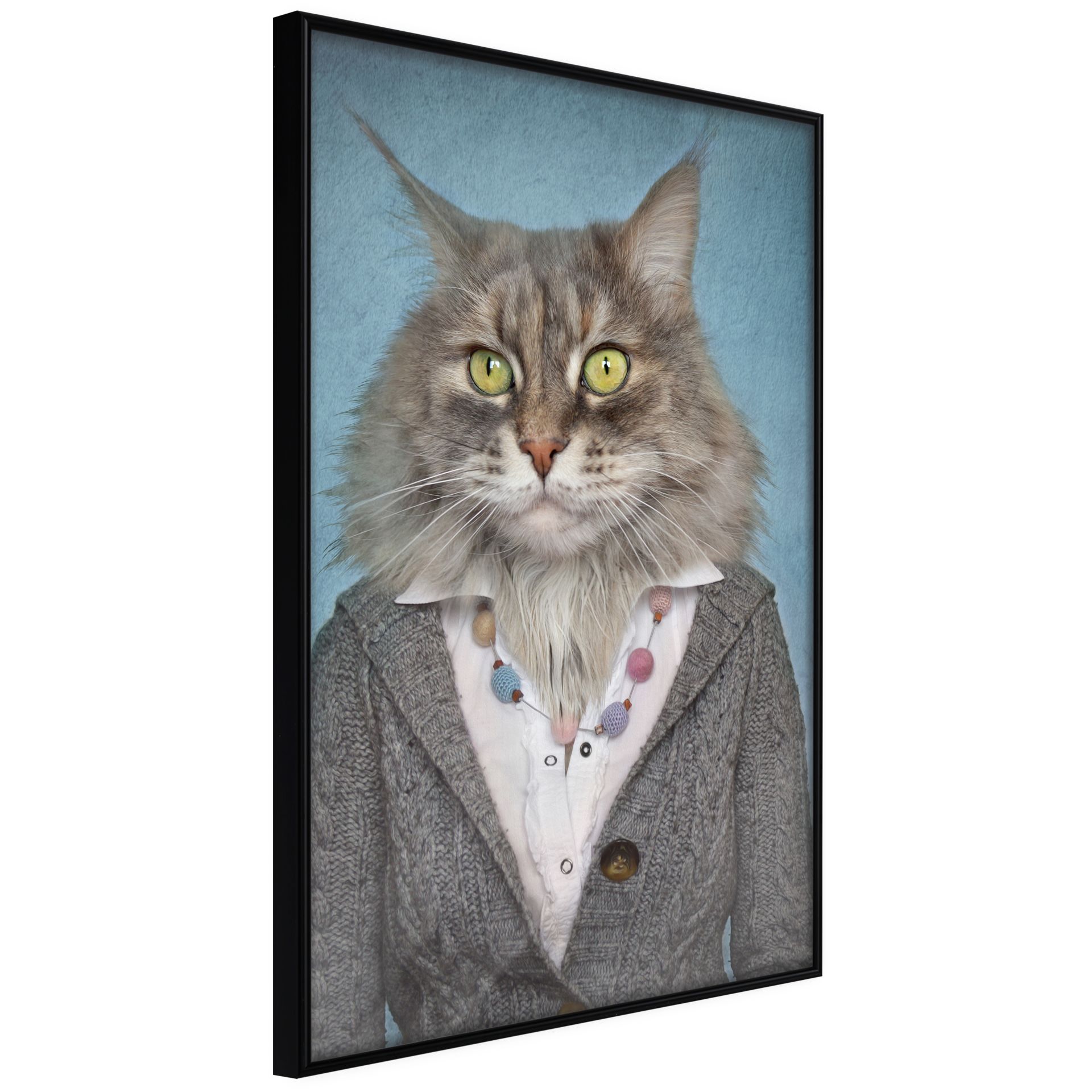 Poster 'Mrs. Cat' kopen | KunstLoft