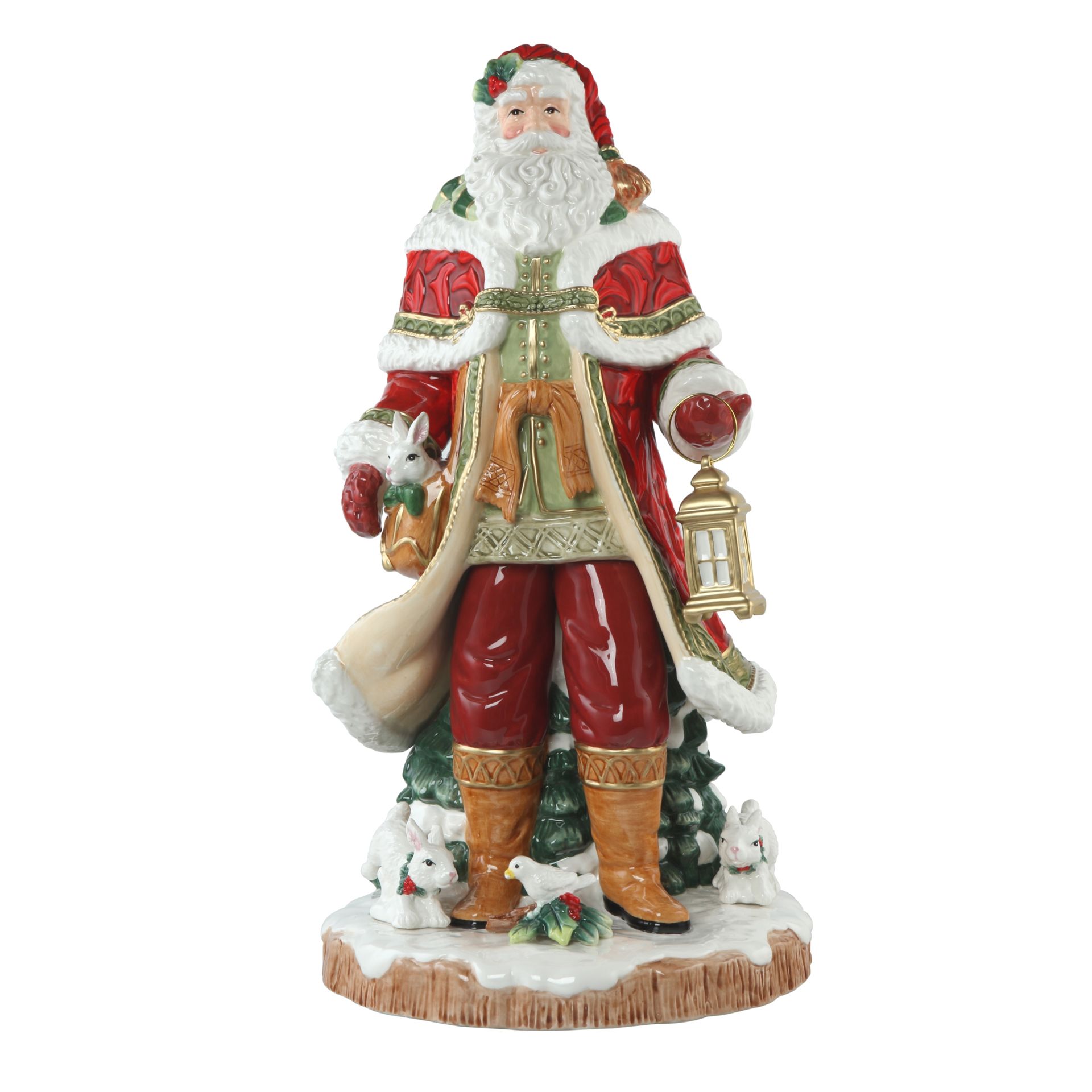 Porcelanowa figura 'Santa with Lantern' kup | KunstLoft