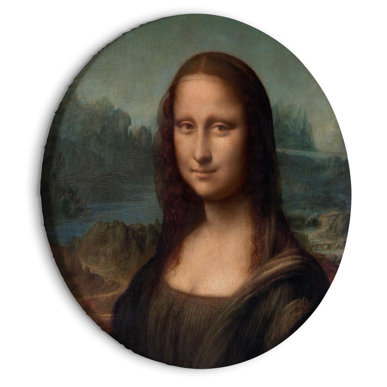 Bestil rundt billede 'Da Vinci's Mona Lisa' | KunstLoft