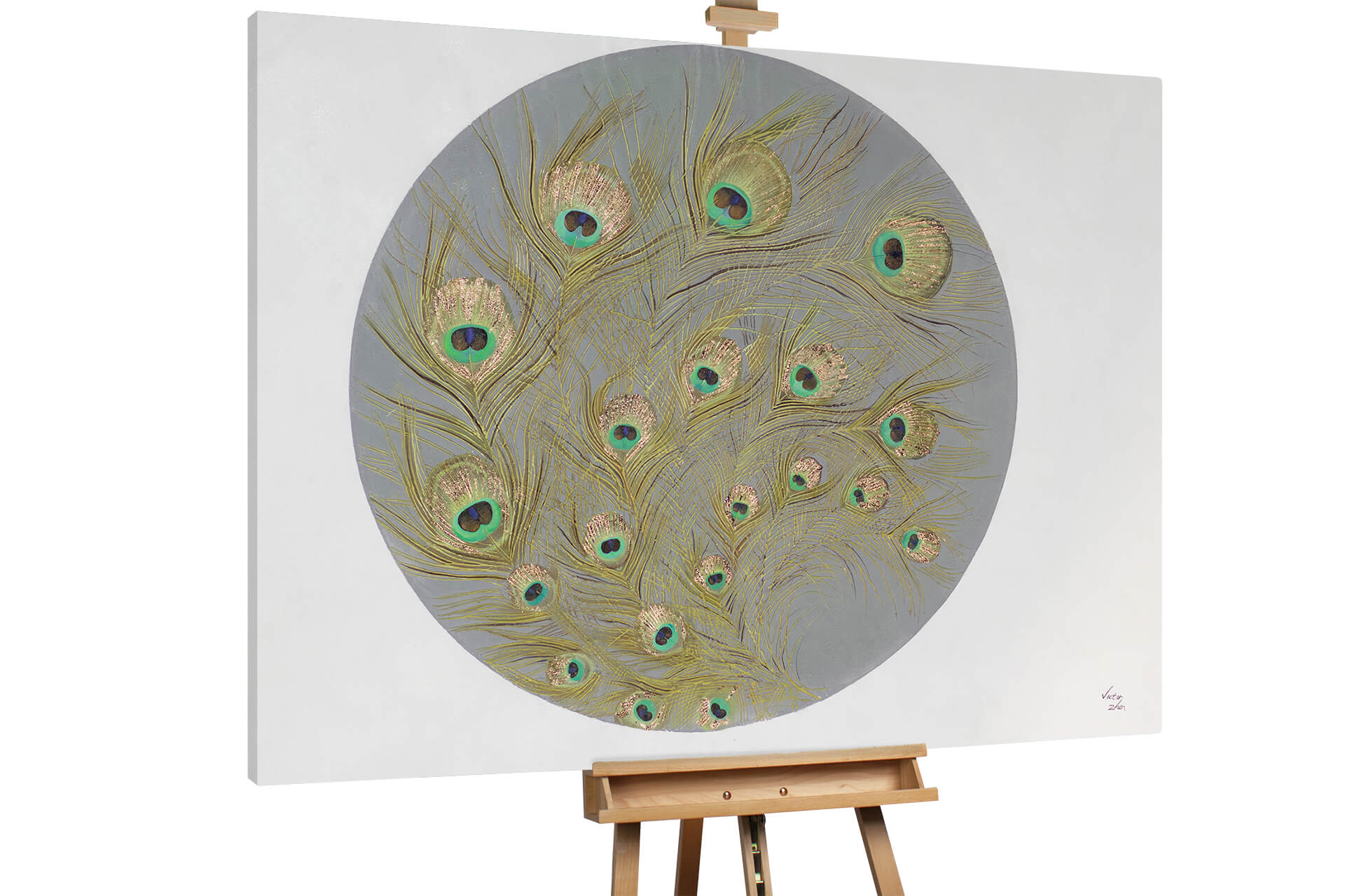 Ölgemälde 'Federn der Seeligkeit' bestellen | KUNSTLOFT