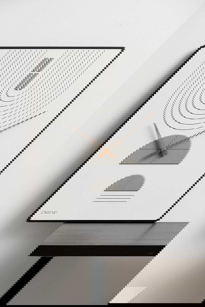 Design klok 'THE GEOMETRY.' bestellen | KunstLoft