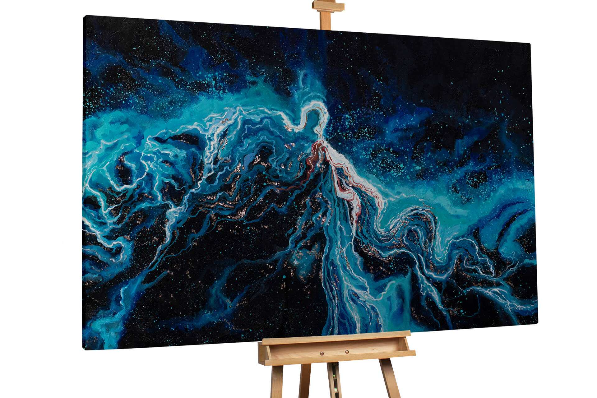 Acheter peinture à l'huile 'Galactic Gleam' | KunstLoft